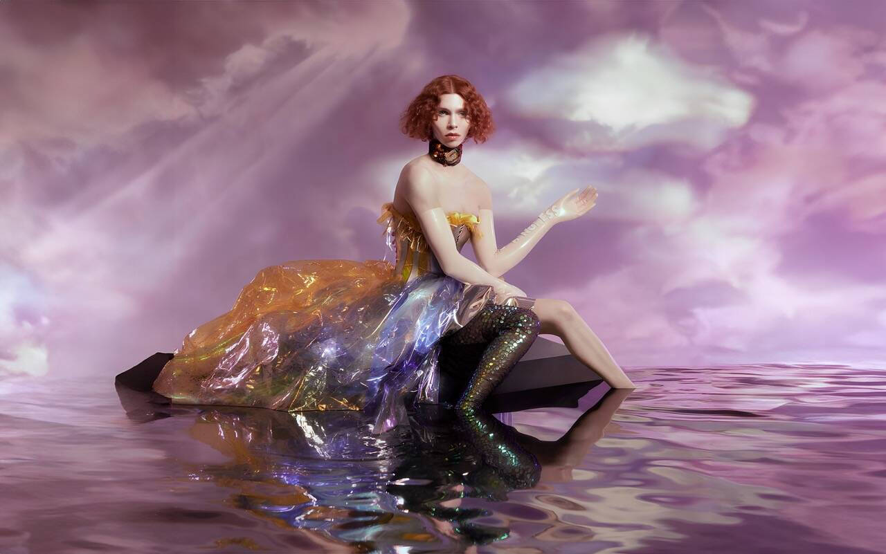 SOPHIE Xeon from the album art for Oil of Every Peal's Un-insides (2018)